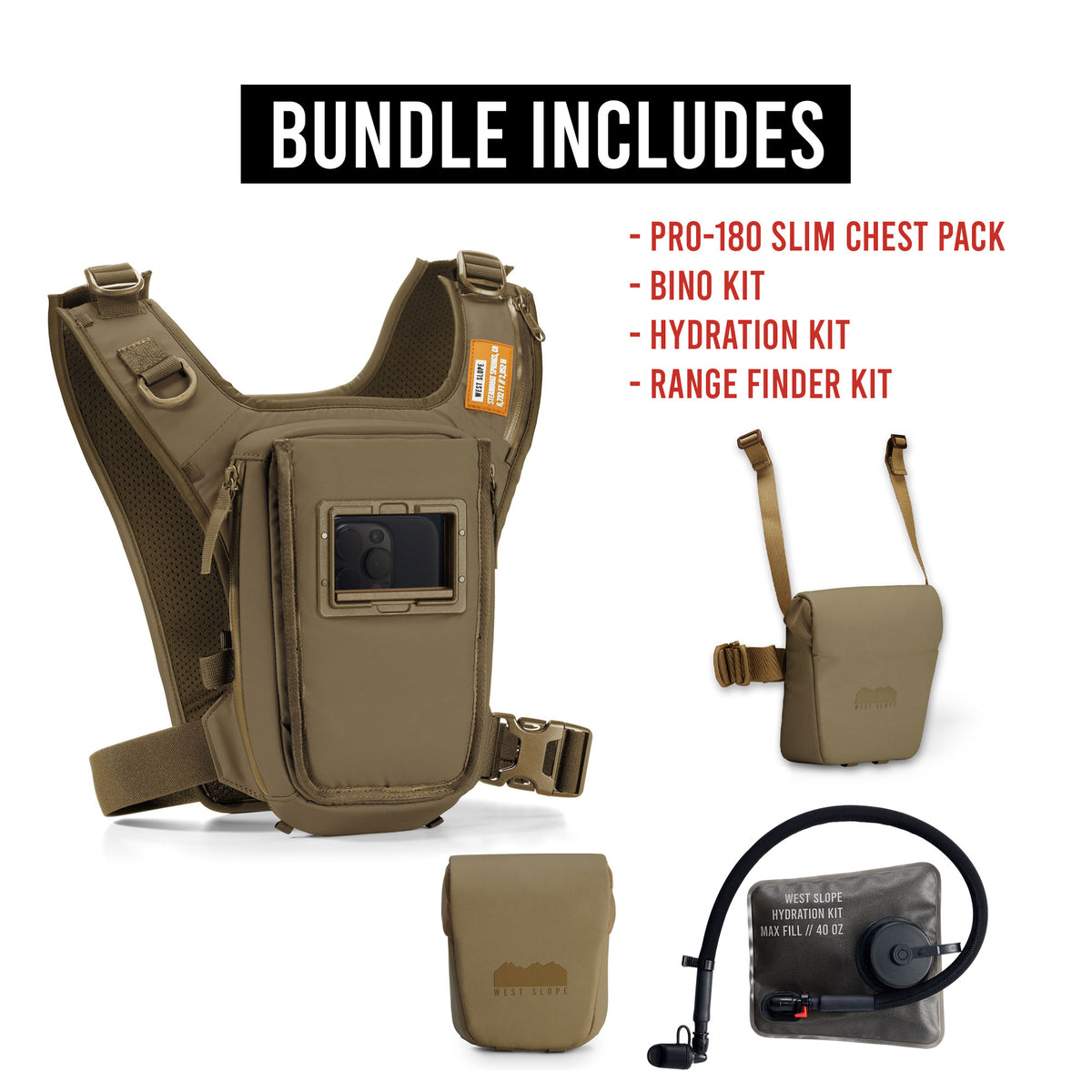 PRO-180 Slim Hunting Bundle - Coyote Brown – West Slope