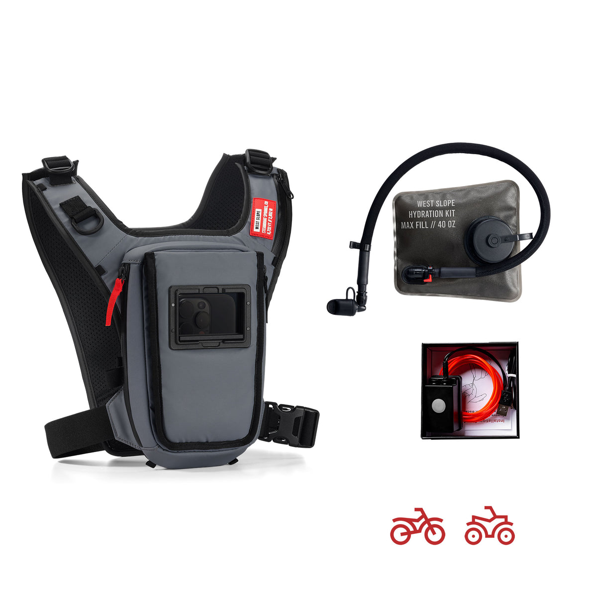 PRO-180 Slim Motorcycle Bundle - Gray – West Slope